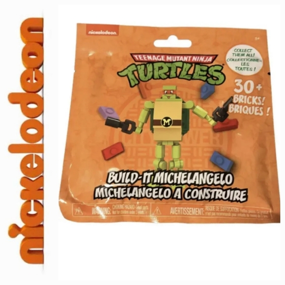 Nickelodeon | Toys | 28 Ninja Turtles Buildit Bricks Mini Figures ...